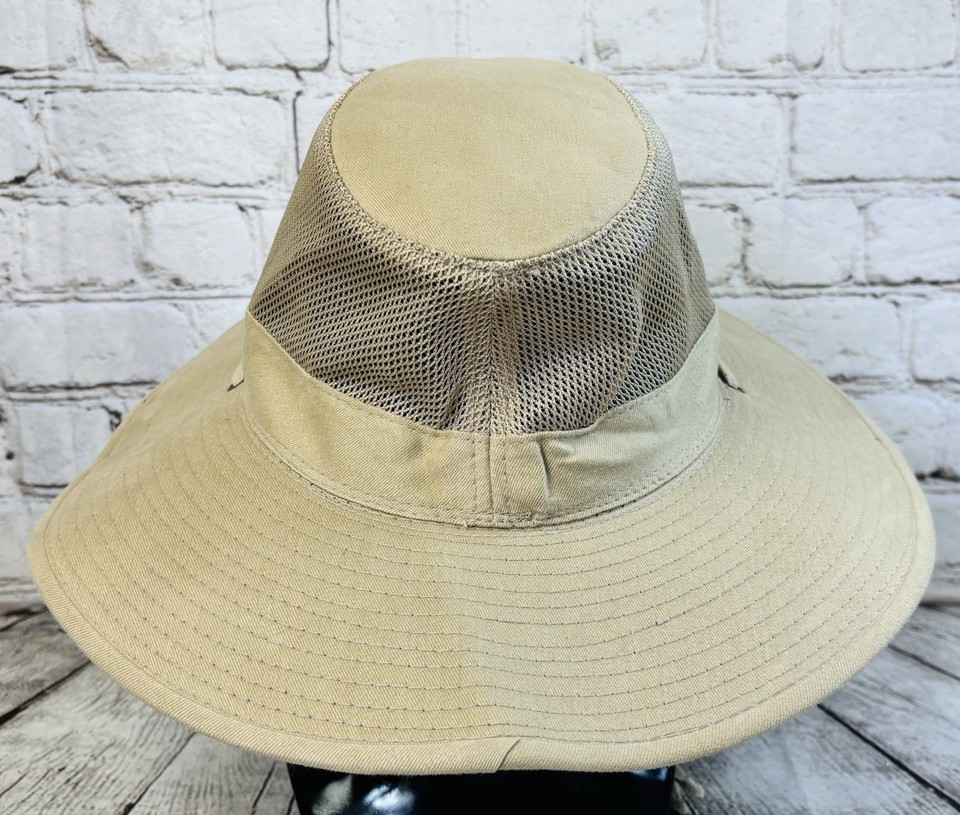 Dorfman Pacific DPC Solarweave Khaki Mesh Sun Hat Outdoor Garden Size ...