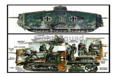 WW1 Picture Photo GERMAN MARK I TANK CUTAWAY 1504 | eBay UK