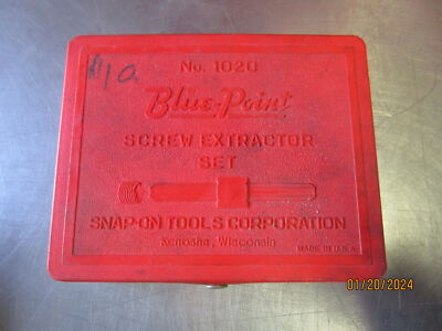 Blue Point By Snap On Screw Extractor Set No 1020 | eBay