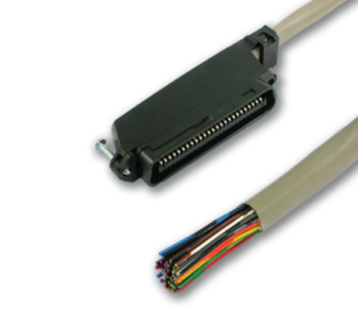 25 Pair Telco Amphenol CAT3 Trunk Cable 50-Pin Male to Blunt - PBX AMP ...