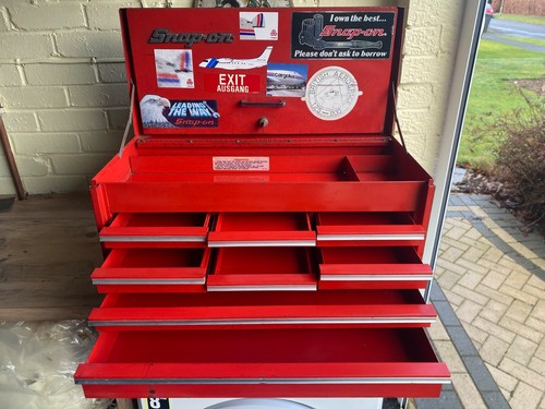 Snap On Tool Top Box With 9 Drawers, Lifting Lid & Tools Pictured | eBay UK