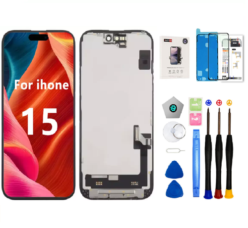 For iPhone 15 Screen Replacement Kit LCD Screen 3D Touch Assembly ...