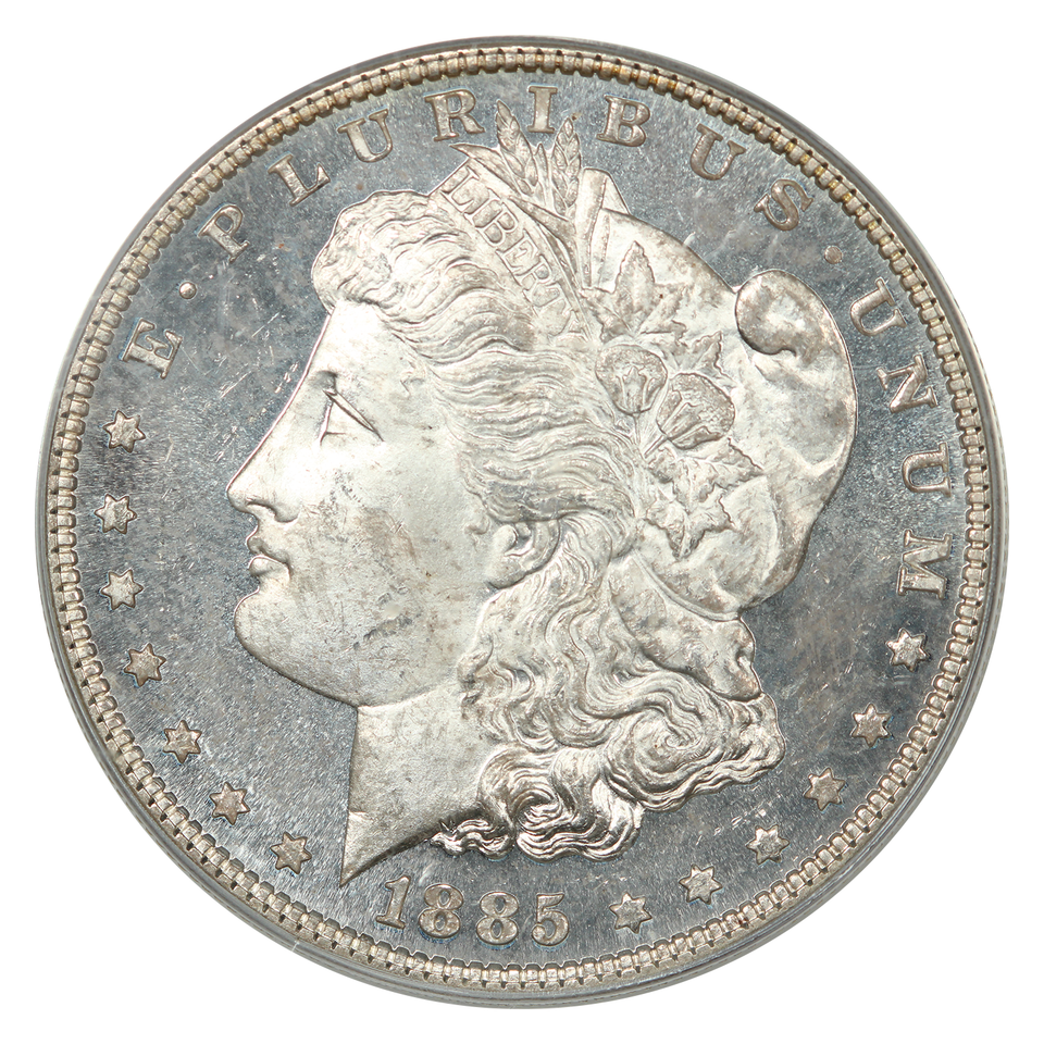 1885 $1 PCGS MS65DMPL - Morgan Dollar - Deeply Reflective | eBay