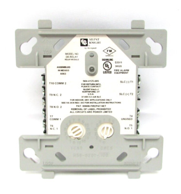 Silent Knight by Honeywell Intelligent Addressable Relay Module No. SK ...