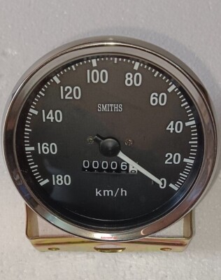 Smiths 100 mm speedometer Black Chrome | eBay
