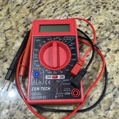 Harbor Freight Cen Tech 7 Function Digital Multimeter #90899 Preowned ...
