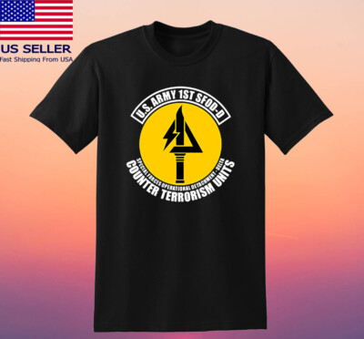 US Army Special Forces Counter Terrorism Units Men's Black Size S-5XL ...