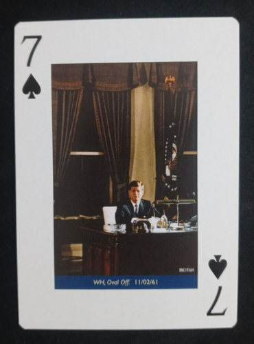 2004 JFK John F Kennedy Playing Card 7 Spades | eBay