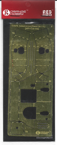 Orange Hobby Photo Etch Applique Armor for T-34/76 in 1/35 028 For ...