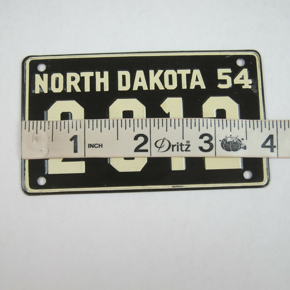 Vintage 1954 Wheaties Cereal North Dakota Metal Bicycle License Plate 2 ...
