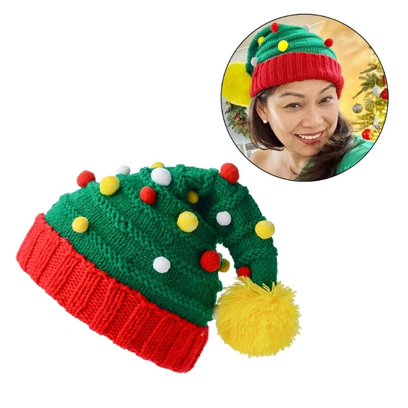 Green Color Santa Hat Women Winter Hat Soft Slouchy Warm Hat | eBay