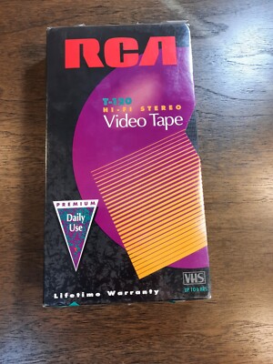 RCA Blank Media Videotape VHS Tape T-120 Hi-Fi Stereo 6 Hours New Sealed 79000100027| eBay