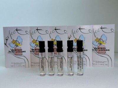 5x Marc Jacobs Perfect Eau de Parfum EDP Spray Sample Vial 1.2 ml/0 ...