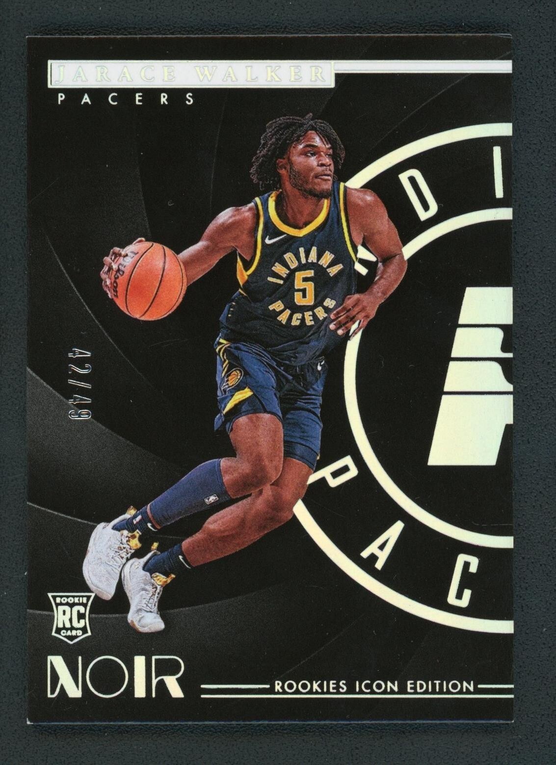 2023-24 Panini Noir - Rookies Icon Edition Holo Silver #182 Jarace ...