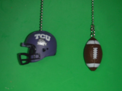 TCU HORNED FROGS HELMET AND FOOTBALL CEILING FAN PULL CHAIN SET | eBay