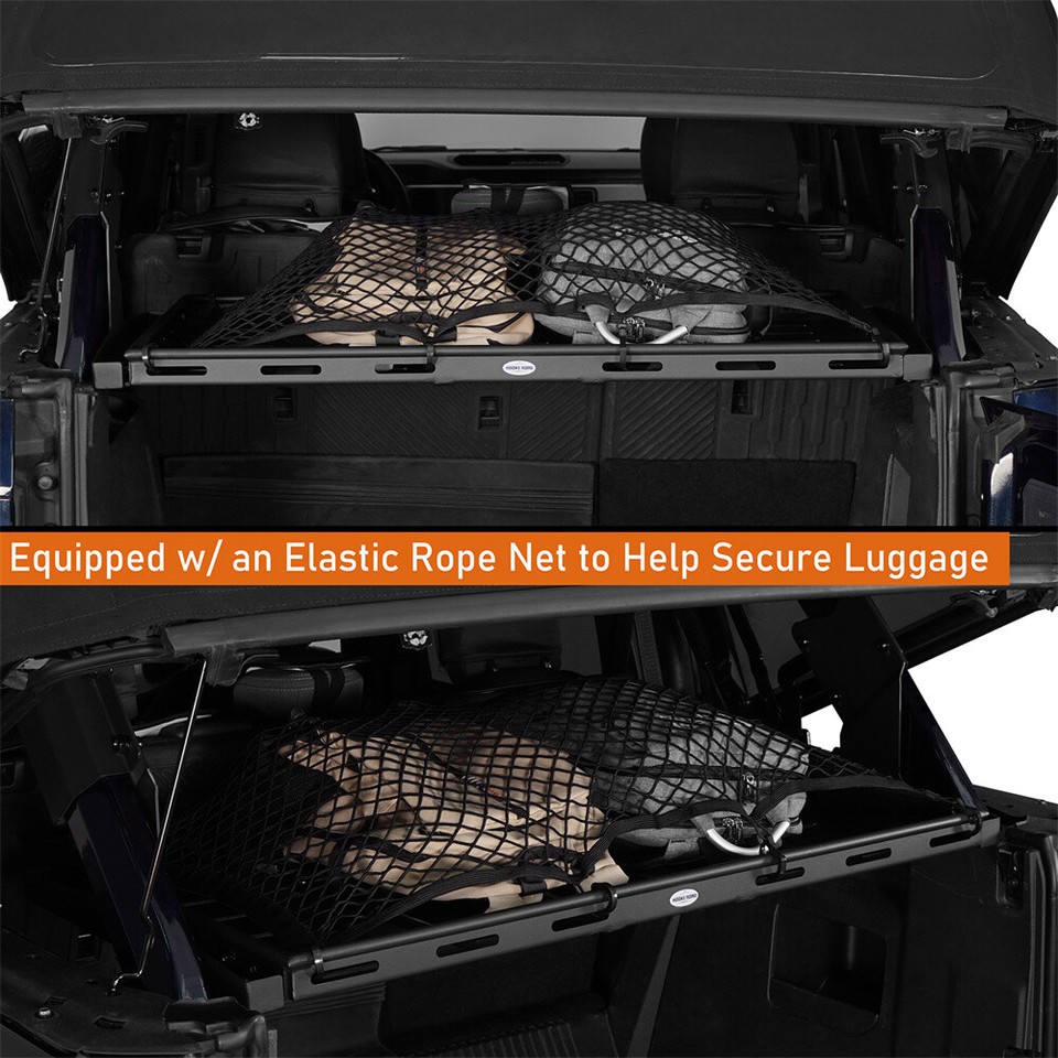 Steel Rear Cargo Basket Rack Storage Trunk Shelf Fit Ford Bronco 2021 ...