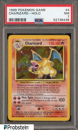 1999 Pokemon Game #4 Charizard Holo PSA 7 NM | eBay