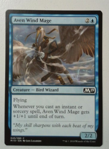 Aven Wind Mage *Common* Magic MtG x1 Core 2019 M19 | eBay