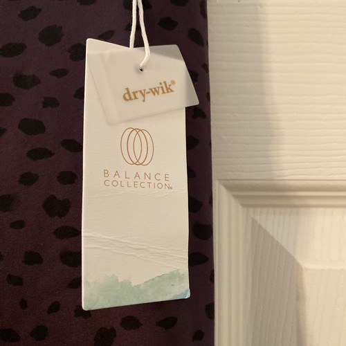Balance Collection Activewear Leggings Wild Plum/Black Animal Spots ...