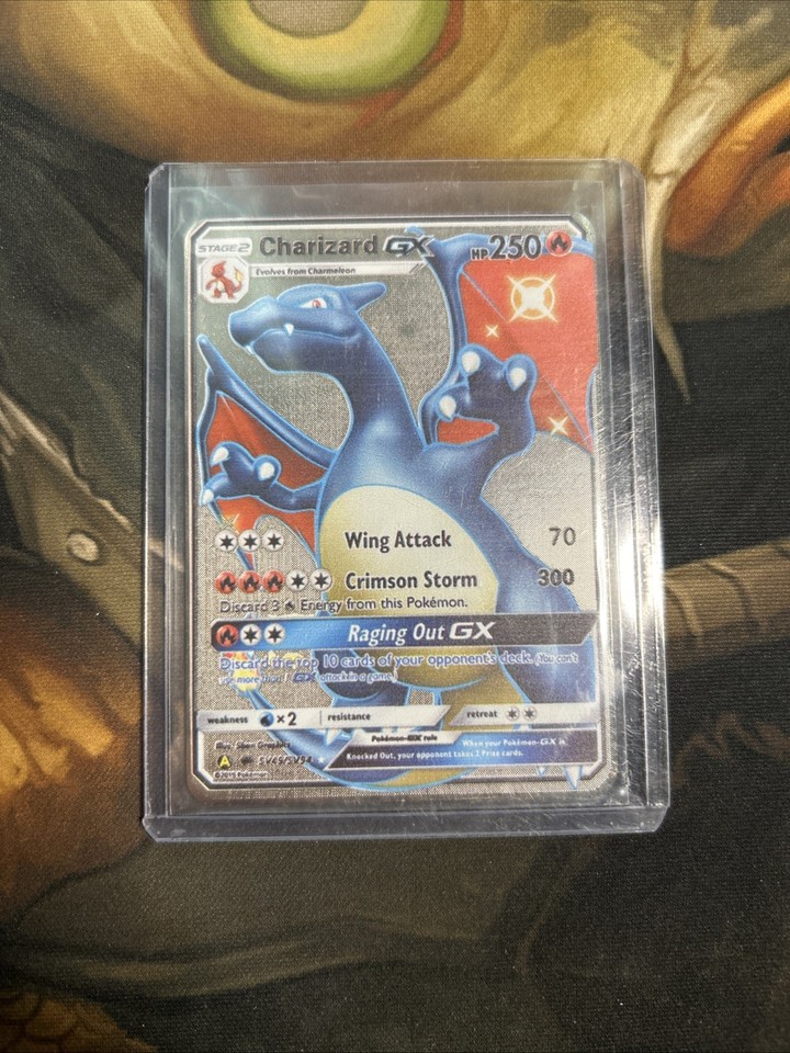 Pokemon TCG Shining Charizard GX Silver Metal Collectable card | eBay
