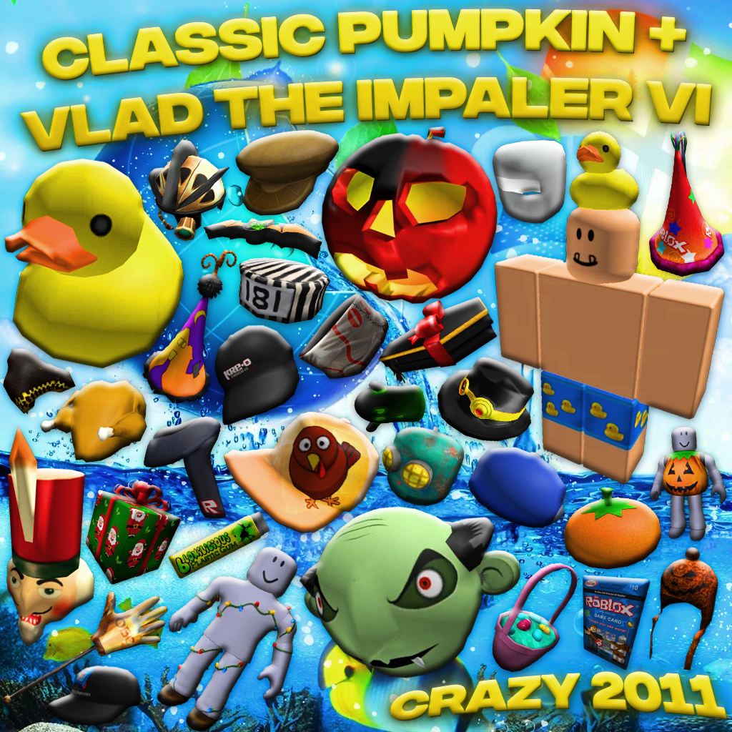 💎Crazy 2011 - Classic Roblox Pumpkin, Vlad the Impaler VI, Rubber Duck+ ...