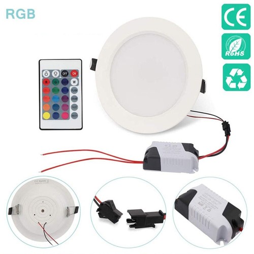 4X Dimmable 5W/10W/12W LED Downlight RGB Remote Control Recessed ...