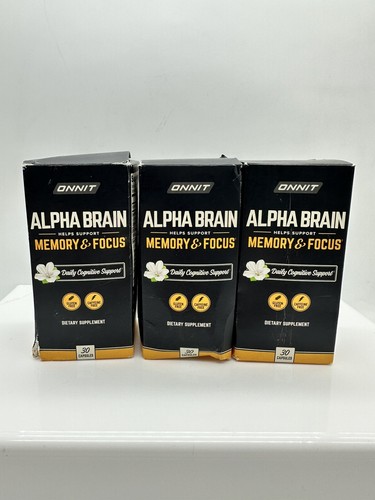 NEW Onnit, Alpha Brain, Memory & Focus, 90 Capsules EXP 8/2025 Sealed Cognitive 854585897872 | eBay