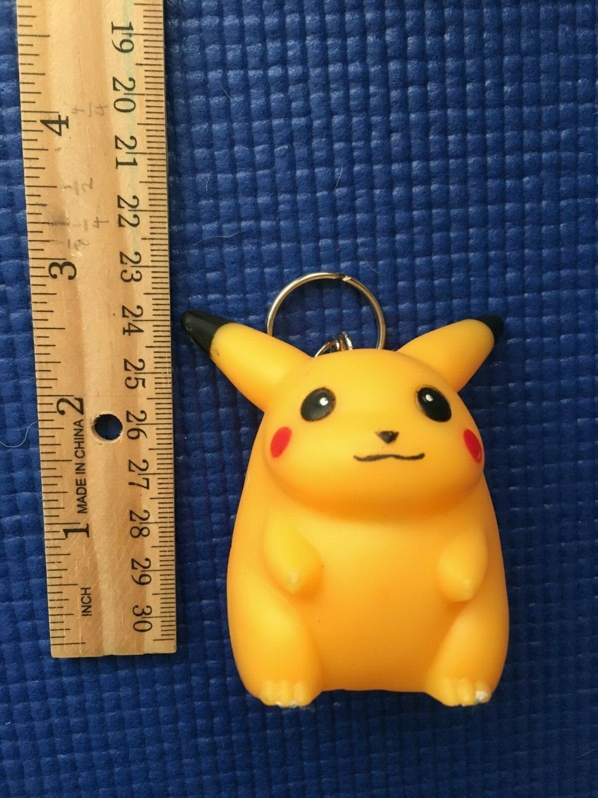 Pikachu Pokemon Keychain Keyring Squeezable Squeaker | eBay