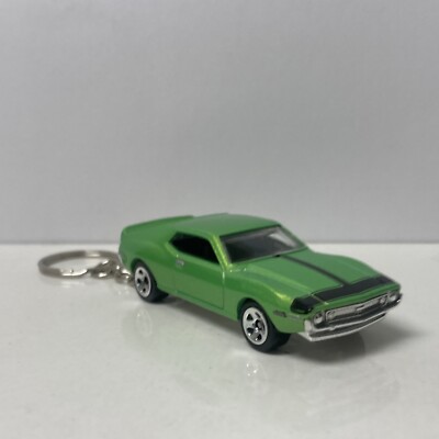 RARE KEY CHAIN GREEN AMC JAVELIN AMX CUSTOM LIMITED EDITION 1971 1972 ...