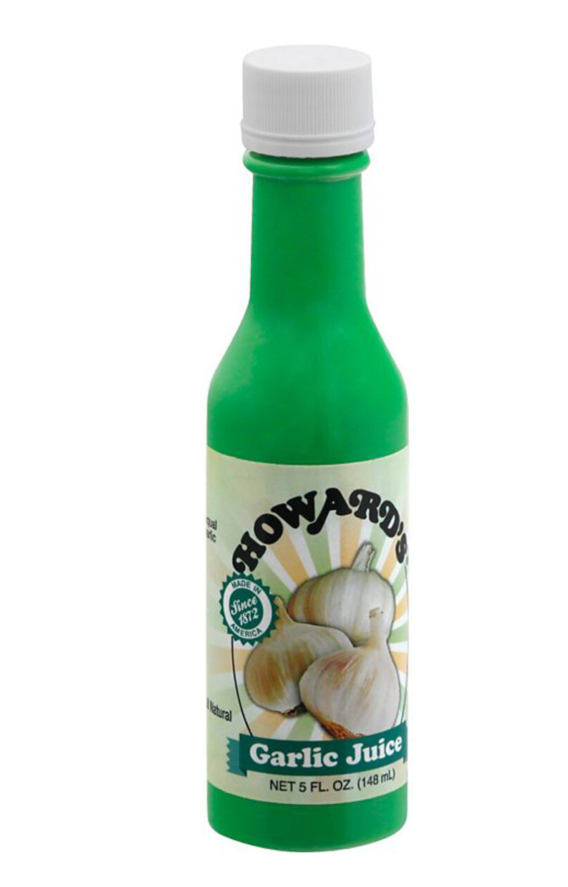 One (1) 5 Ounce Bottle of Howard's Garlic Juice 2 tsp = 1 garlic clove ...
