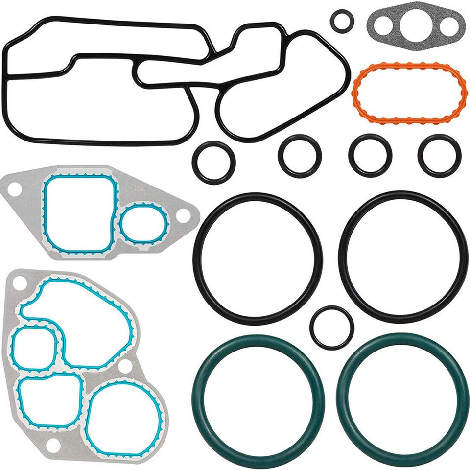 Engine Oil Cooler Gasket Kit for Navistar International DT466E 431270 ...