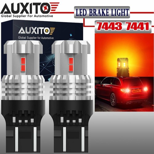 AUXITO 2x 7443R 7443 7440 LED Brake Tail Stop Light Super Bright Pure ...