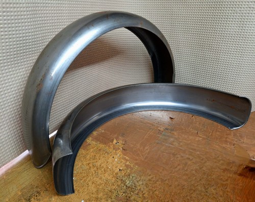 2 x Classic Motorcycle Mudguards. 1x Velocette Venom, 1x Universal fit ...