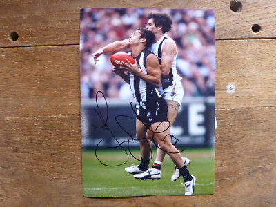 SHARROD WELLINGHAM HAND SIGNED COLLINGWOOD MAGPIES 7X5 PHOTO | eBay ...