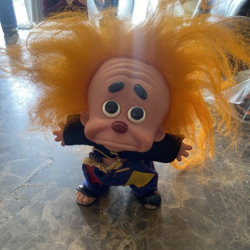 Vintage 1967 Hobo Bank 8" Royalty Designs Of Florida Troll Doll Orange ...