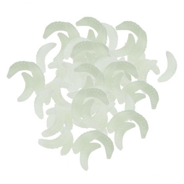 4x100 Pieces/Set Fishing Soft Grub Worm Bread Bug Maggots Lures Baits ...