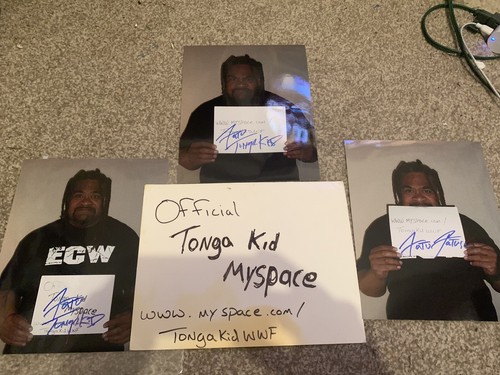 The Tonga Kid Used Sign For His Myspace Wwf Wwe 8x10 Sam Fatu 1 Of A ...