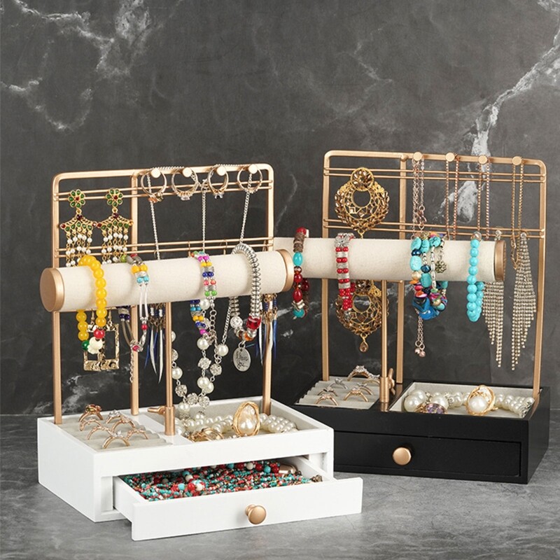 Stud Display Stand For Show Tiered Jewelry Display Rack with Tray ...