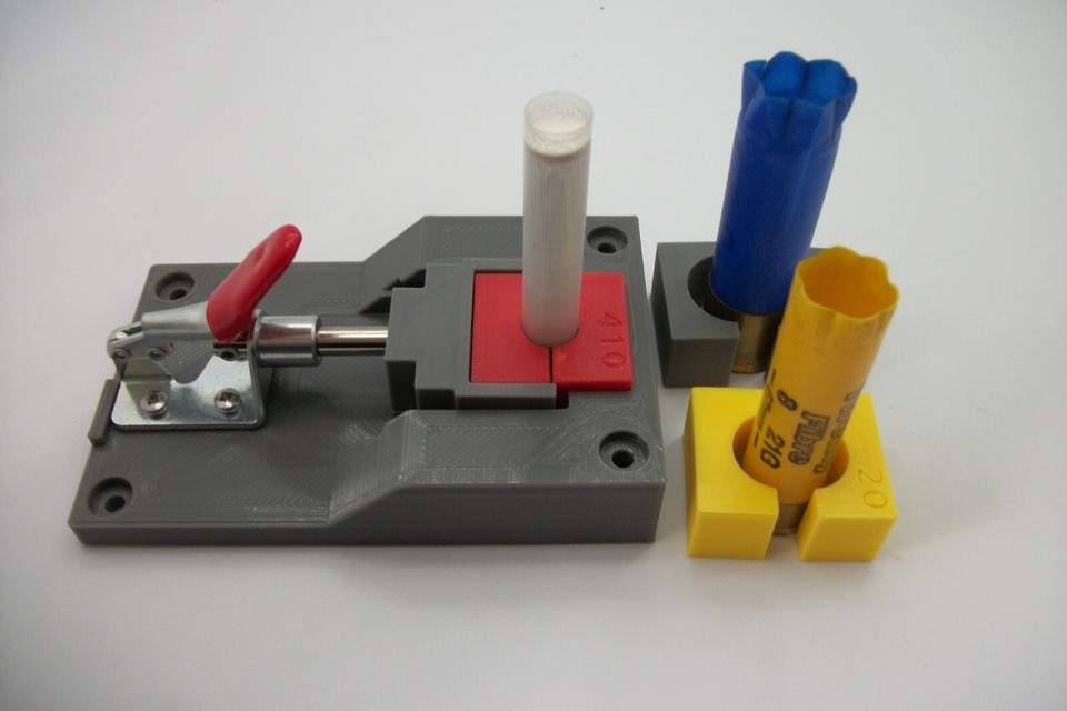 Shotgun Shell Hull Roll Crimp Clamp Vise ( Multi Gauge 8 Gauge to 410 ...