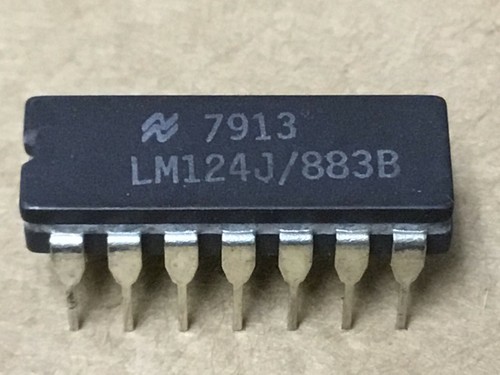 1 PC NATIONAL LM124J/883B Op Amp Quad AMP, Bipolar, 14 Pin, Ceramic ...