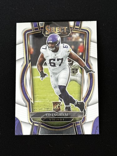 Ed Ingram 2022 Panini Select - Club Level #236 Minnesota Vikings Rookie ...