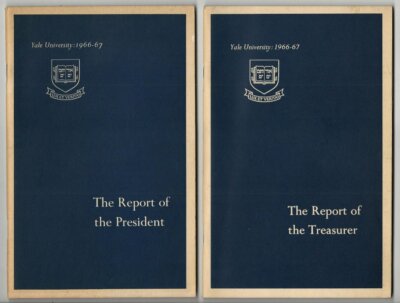Reports of The President & Treasurer of Yale University 1966-67 - NICE ...