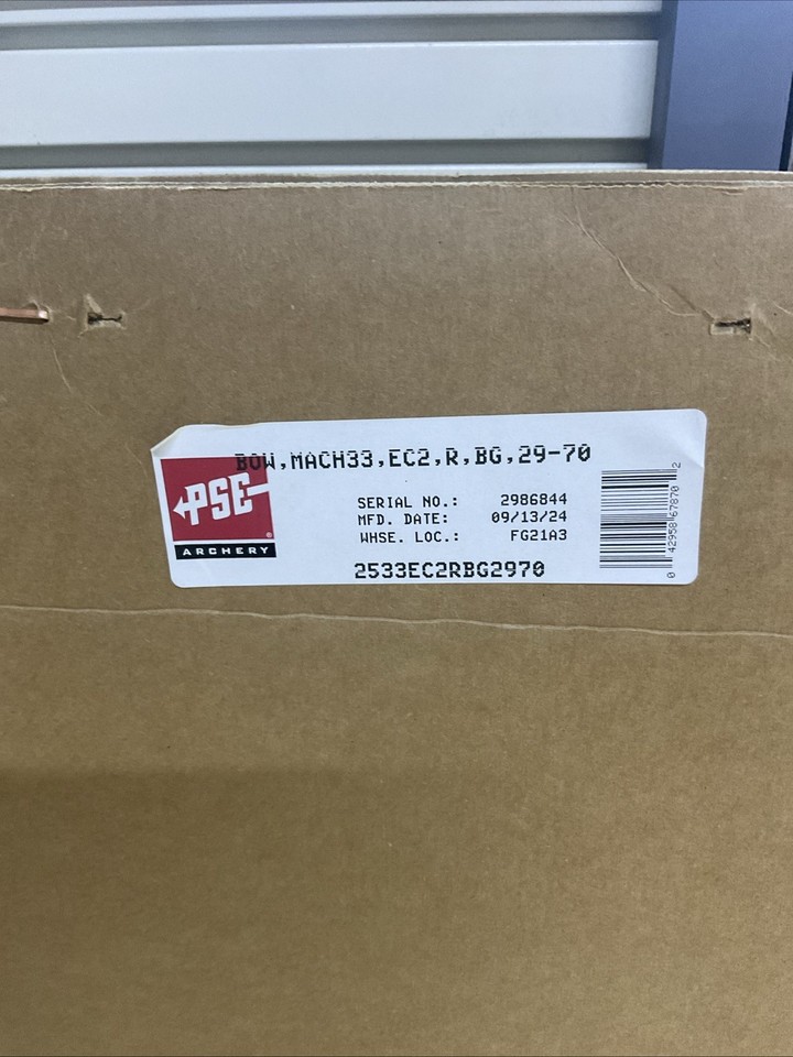 PSE Mach 33 DS Compound Bow - EC2 Cams - RH - 70LB - Tan - New Open Box ...