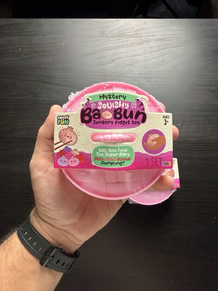 (2) Crazy Fun Bao Bun Mystery Squishy Dumpling Valentines Pink Rose ...