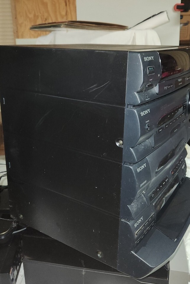 Sony LBT-D270 Shelf Stereo CD Cassette Compact System As Is Powers Up ...
