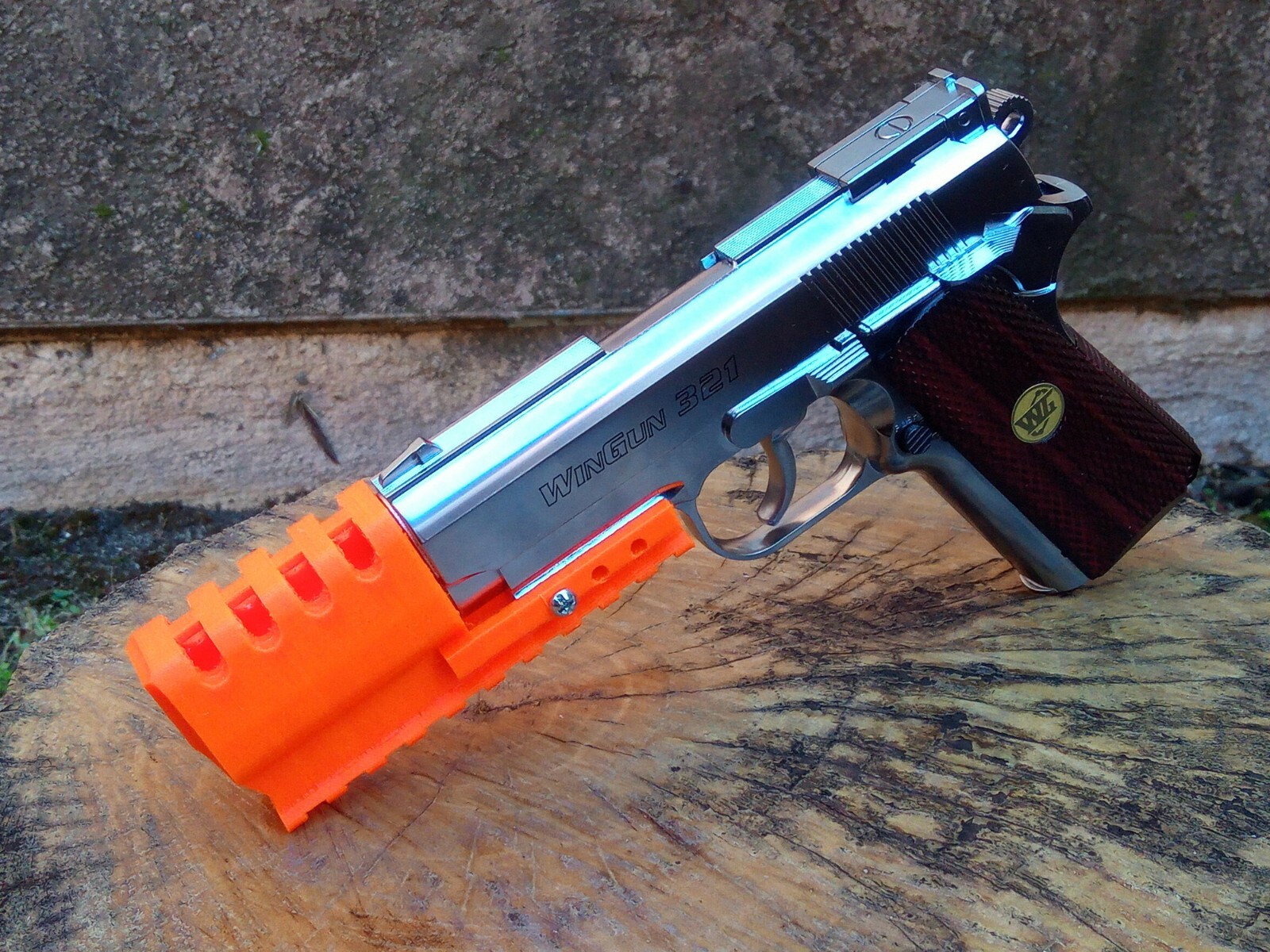 J.W. Frame Mount Compensator with 10-Slots Rail for 1911 Compact ...