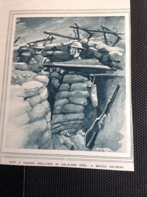 T1-7 Ephemera Ww1 Picture British Sap Head Trench Gas Alarm Gong | eBay