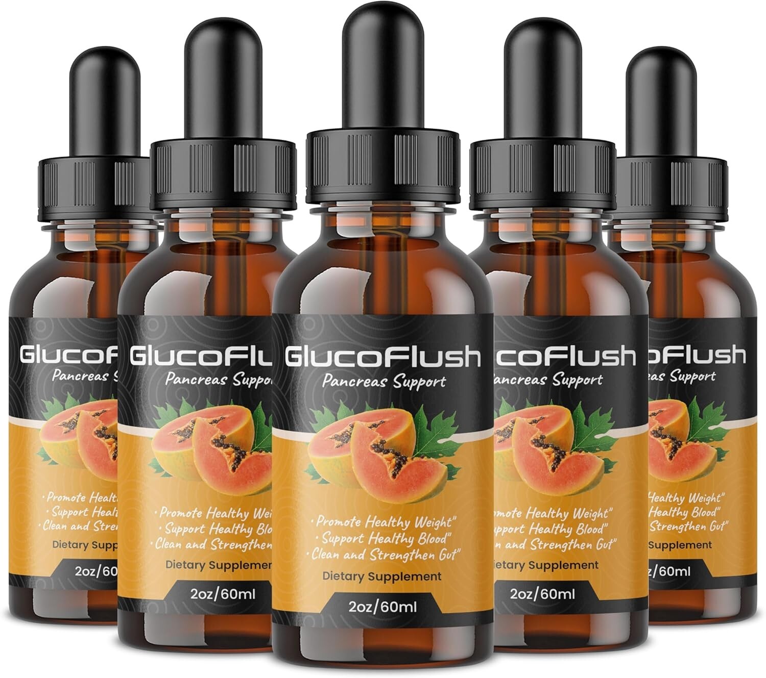 GlucoFlush Pancreas Support Promote Healthy Weight Supplements Serum ...