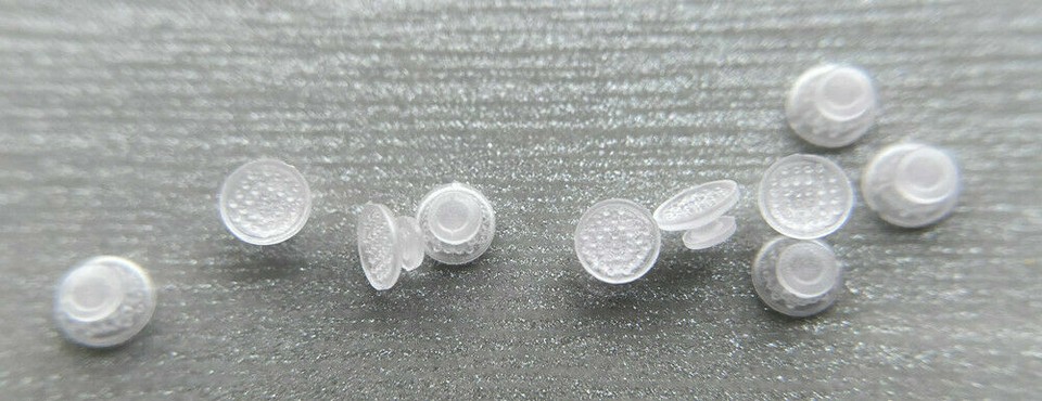 50pcs Dental Lingual Buttons Ceramic Mesh Adhesive Clear Aligner ...