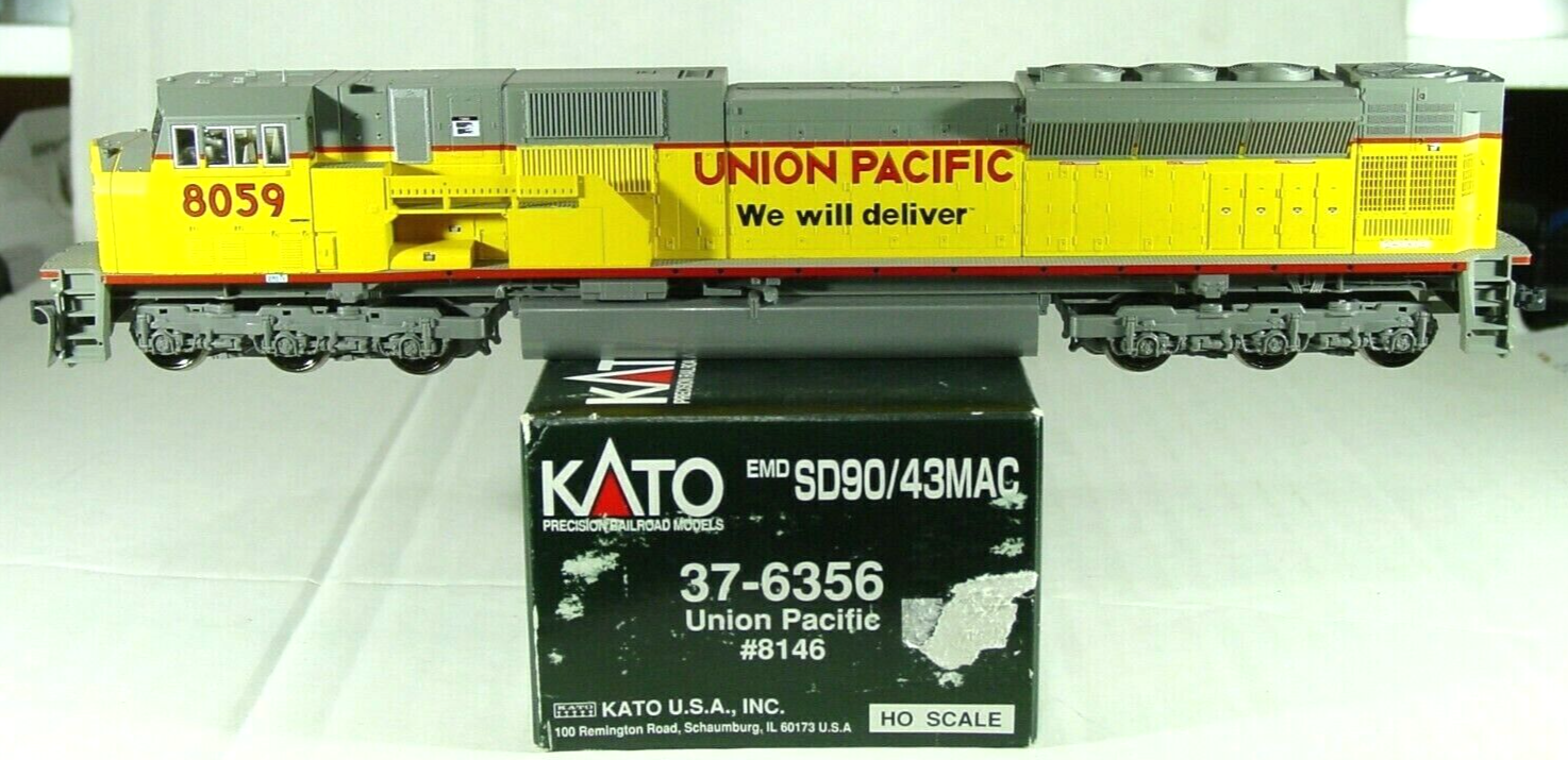 KATO HO SCALE EMD SD90/43MAC LOCOMOTIVE UNION PACIFIC 37-6356 | eBay